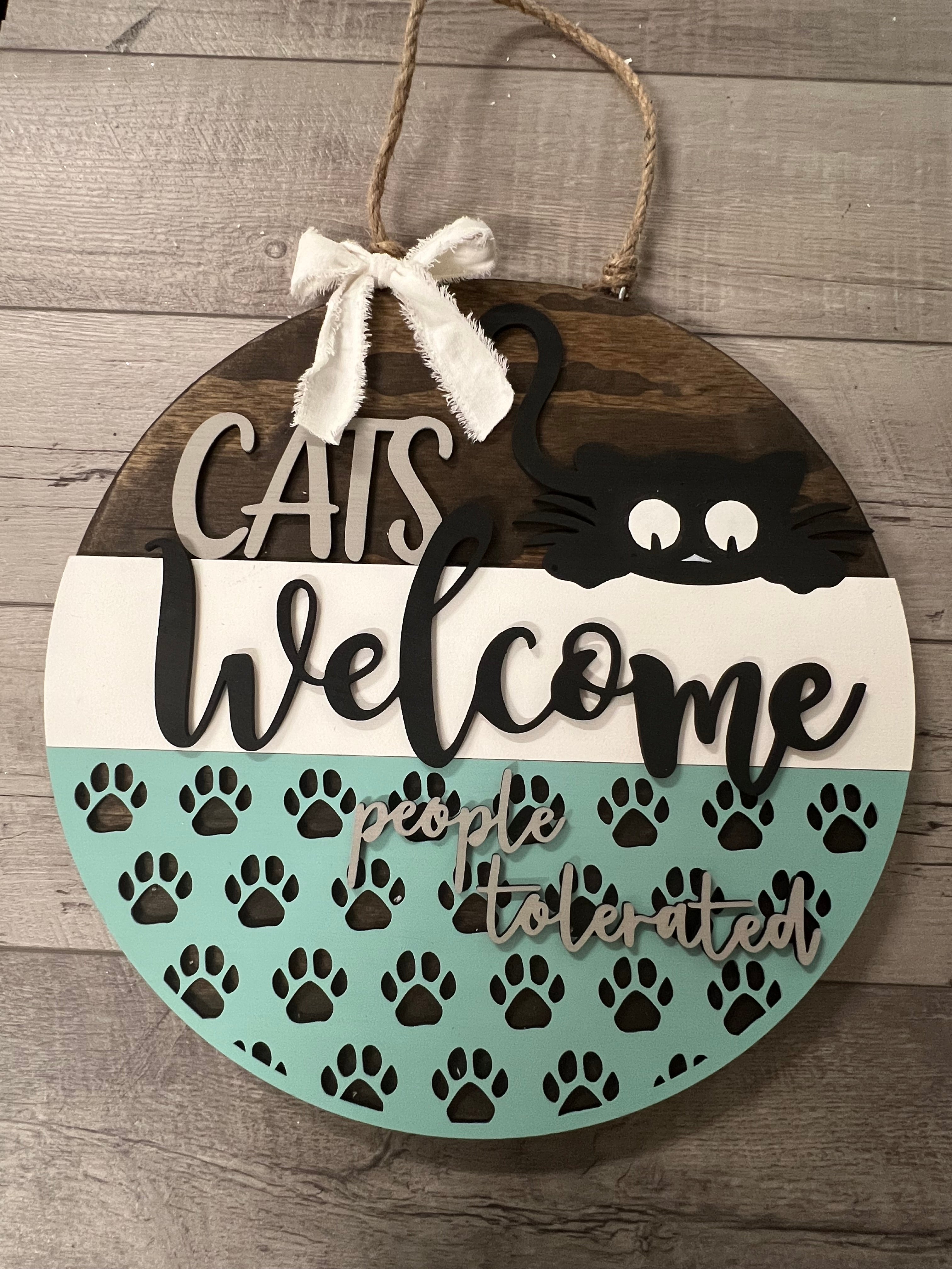 Handcrafted 3D door hangers and round signs for home decor. – Old Nag ...
