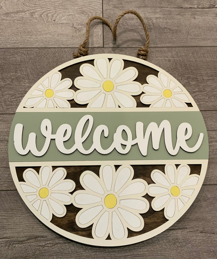 Welcome Daisies V2 – Old Nag Sign Co.