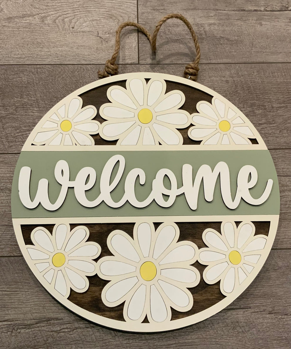 Welcome Daisies V2 – Old Nag Sign Co.